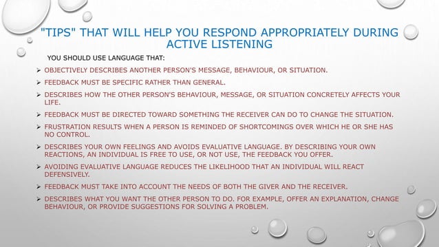 Development of listening skill for dialogue. | PPTX