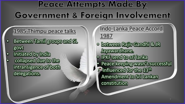 Peace process and militry expnditure in sri lankan civil war | PPT