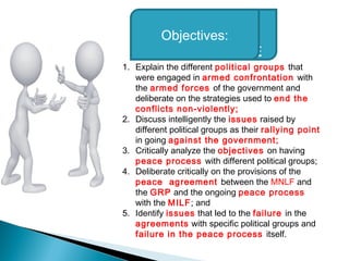 Peace process report | PPT