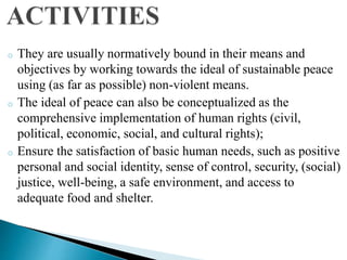 Peace psychology ppt | PPTX