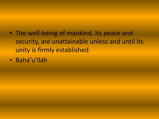 Peace statements at the international peace garden | PPTX