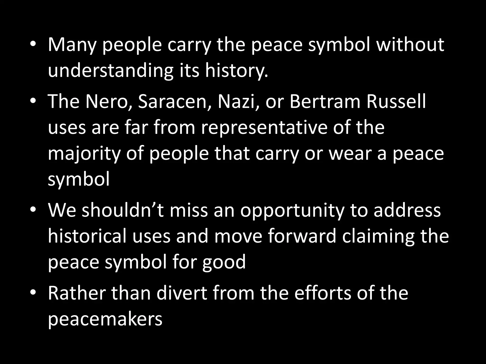 Peace symbol history | PPTX