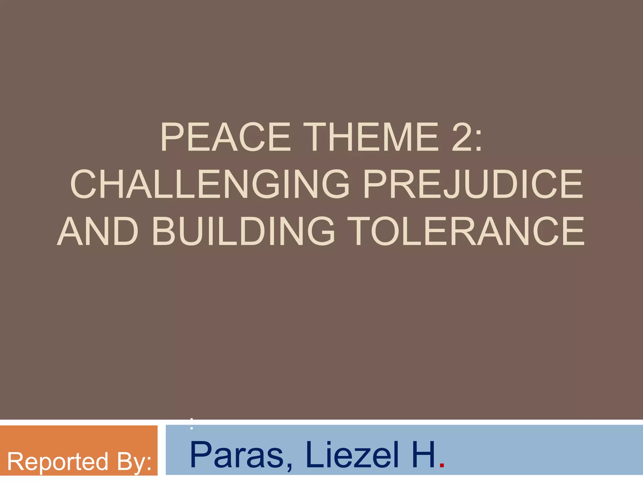 Peace theme 2 | PPTX