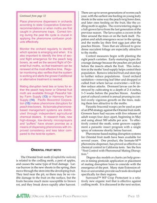 Organic and Low-Spray Peach Production | PDF