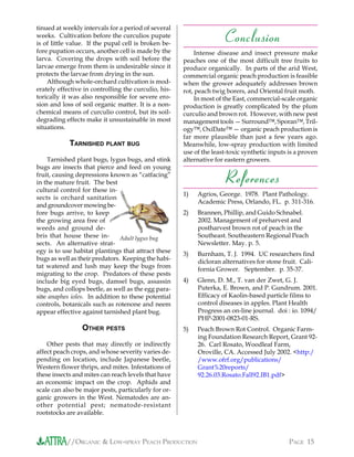 Organic and Low-Spray Peach Production | PDF
