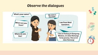 Asking and Giving Information about Identity | PDF