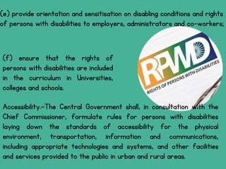 Creating an Inclusive School RPWD act, 2016 | PDF