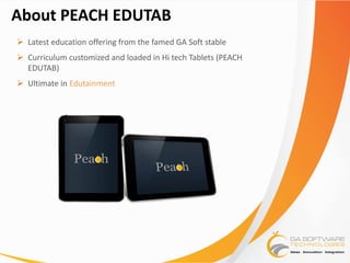 Peach edutab | PPT