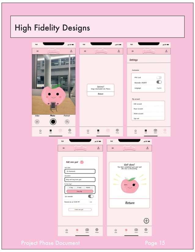 Peaches App development presentation deck | PDF