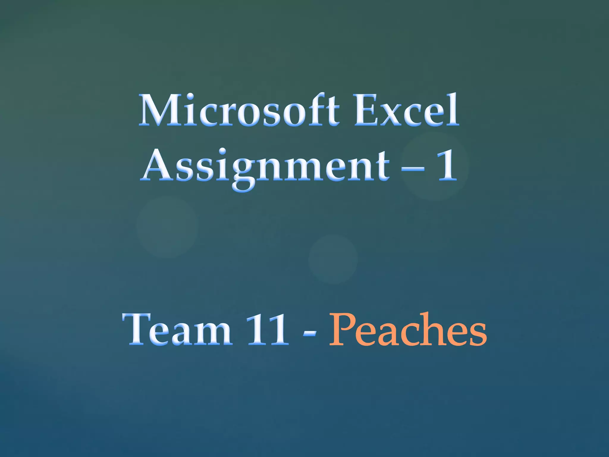Microsoft Excel- basics | PDF