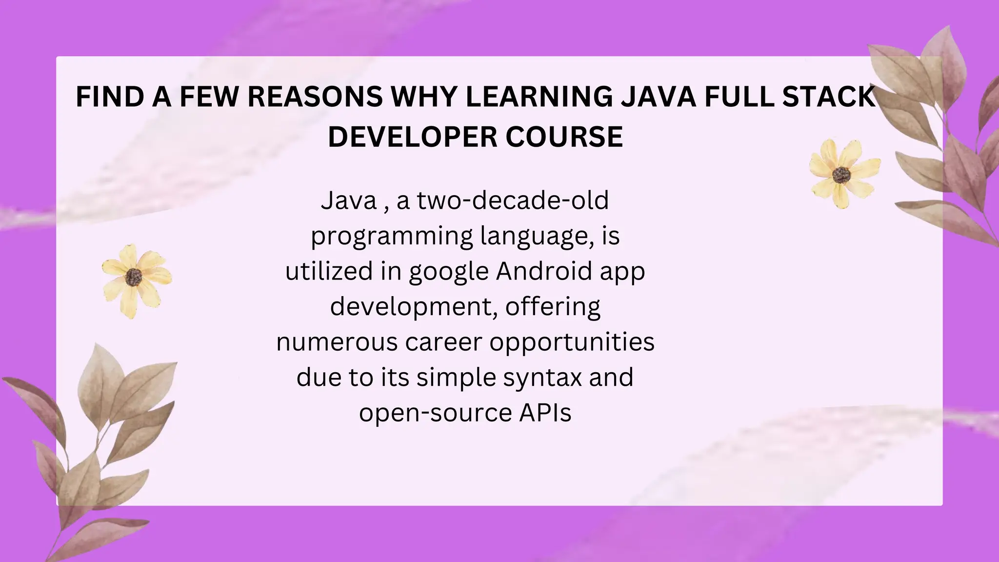 Java Full Stack course in Hyderabadey Aesthetic Watercolor Portfolio Presentation.pptx