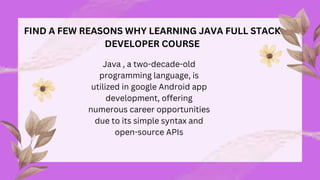 Java Full Stack course in Hyderabadey Aesthetic Watercolor Portfolio Presentation.pptx