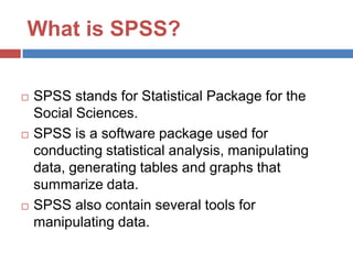 Peach tree and spss | PPTX