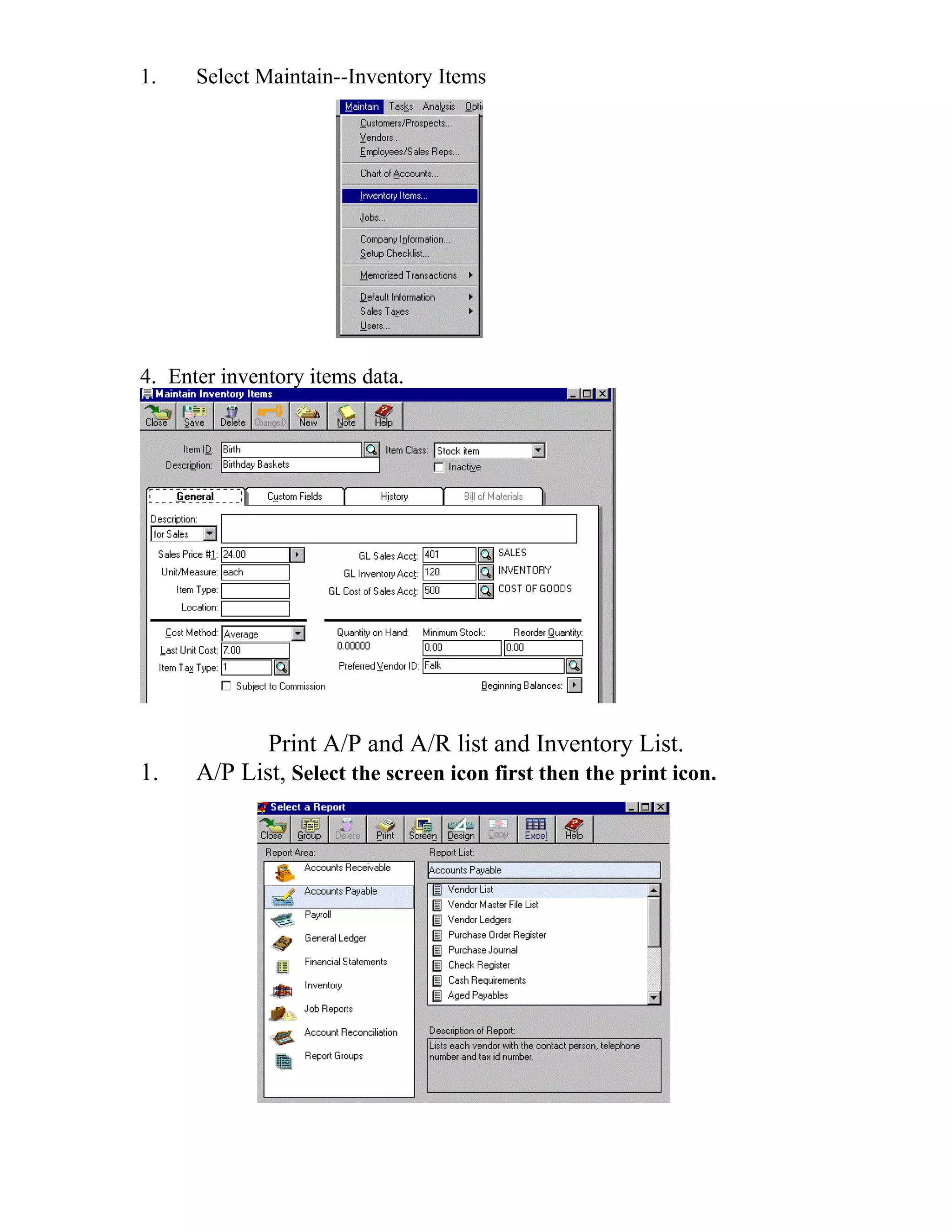 Peachtree complete instructions | DOC