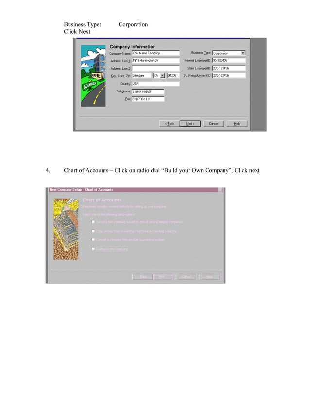 Peachtree complete instructions | DOC
