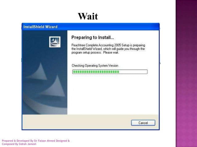 Peachtree installation guide | PPSX