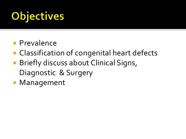 Congenital Heart Defects Classification