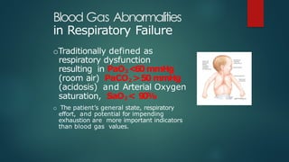 respiratory failure and shock definition and management | PPTX