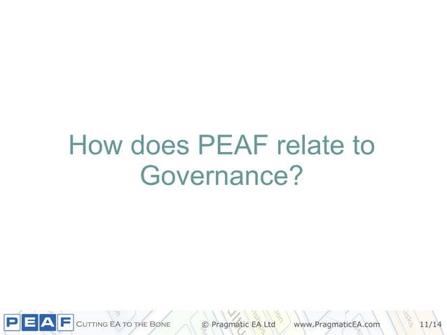 PEAF - Where Does EA Fit? | PPT | Business | Business and Finance