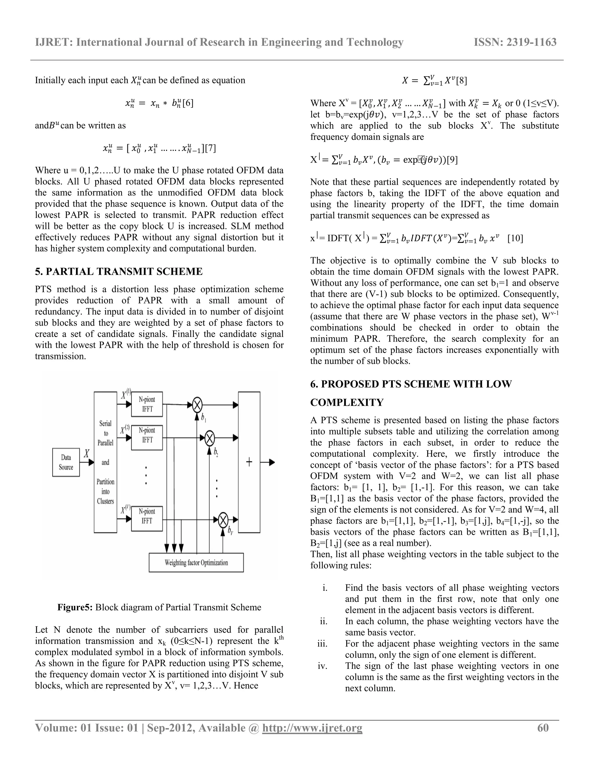 Peak to-average power ratio reduction of ofdm siganls | PDF
