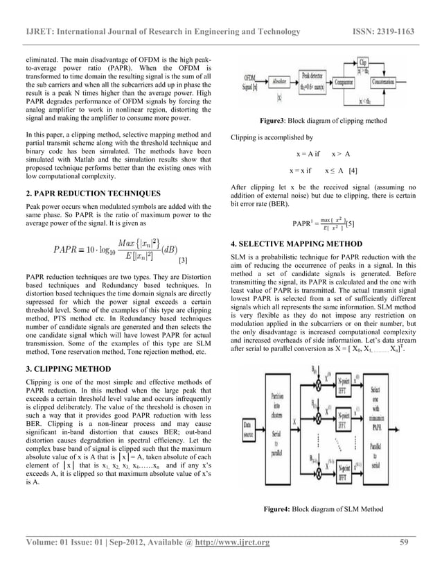 Peak To Average Power Ratio Reduction Of Ofdm Siganls Pdf