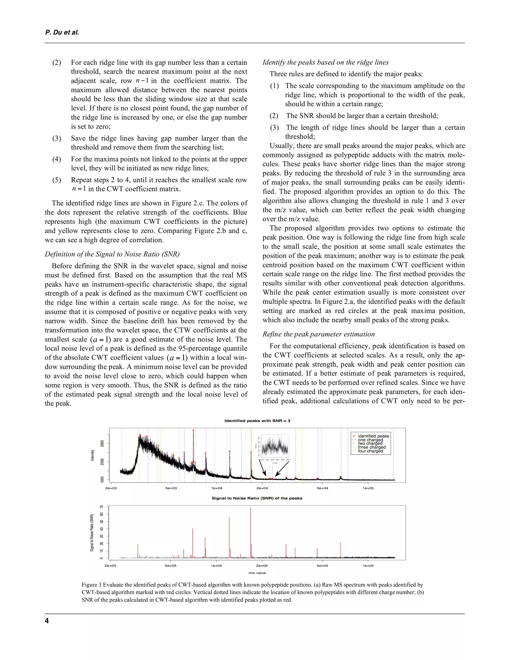 Peak detection cwt | PDF