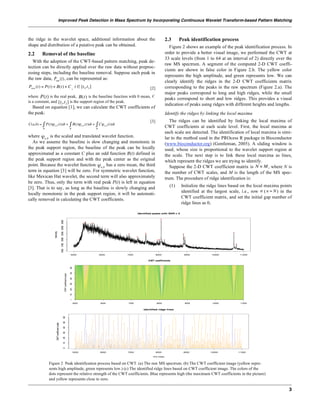 Peak detection cwt | PDF
