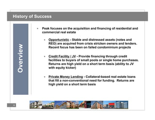 Peak Financial Partners Investor Presentation | PPT
