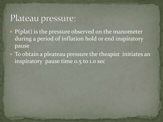 Peak insipratory pressure (pip) | PPTX