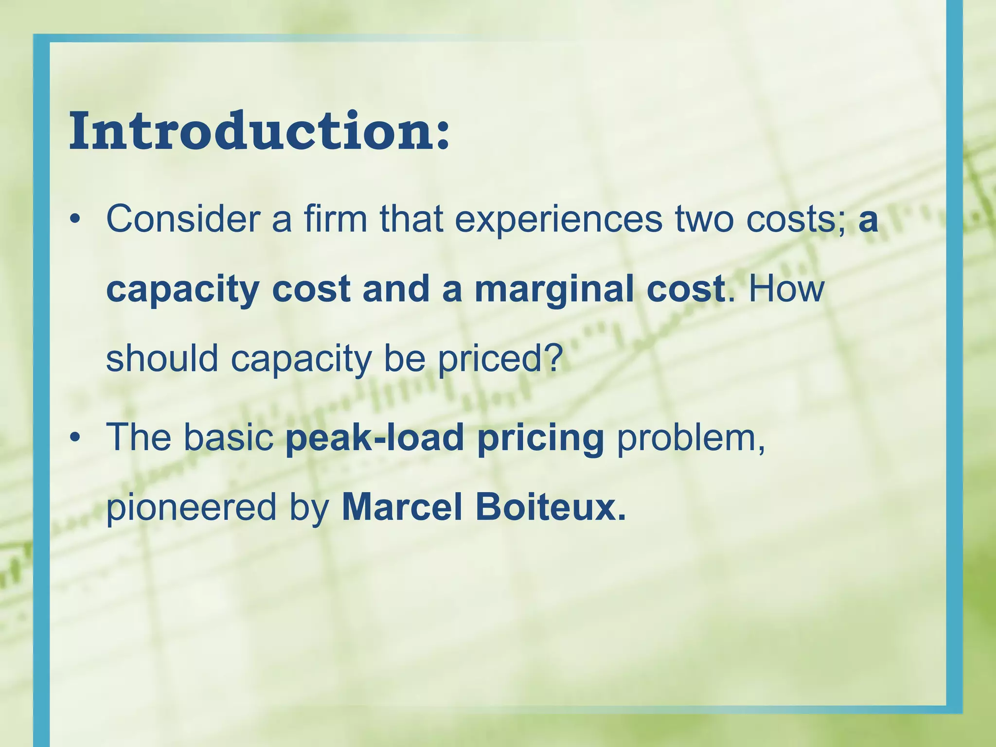 Peak load pricing | PPTX