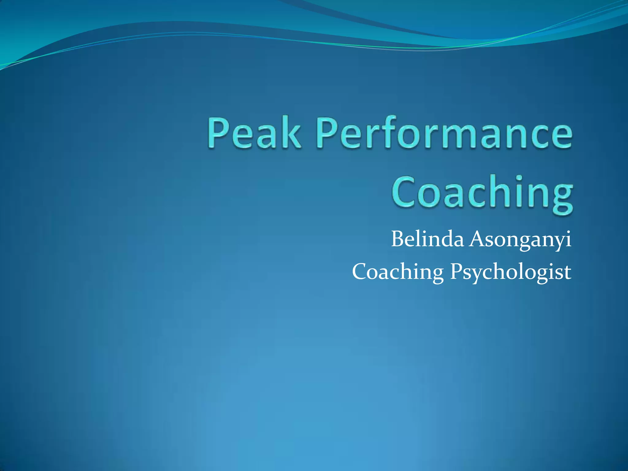 Peak Performance Coaching | PPSX