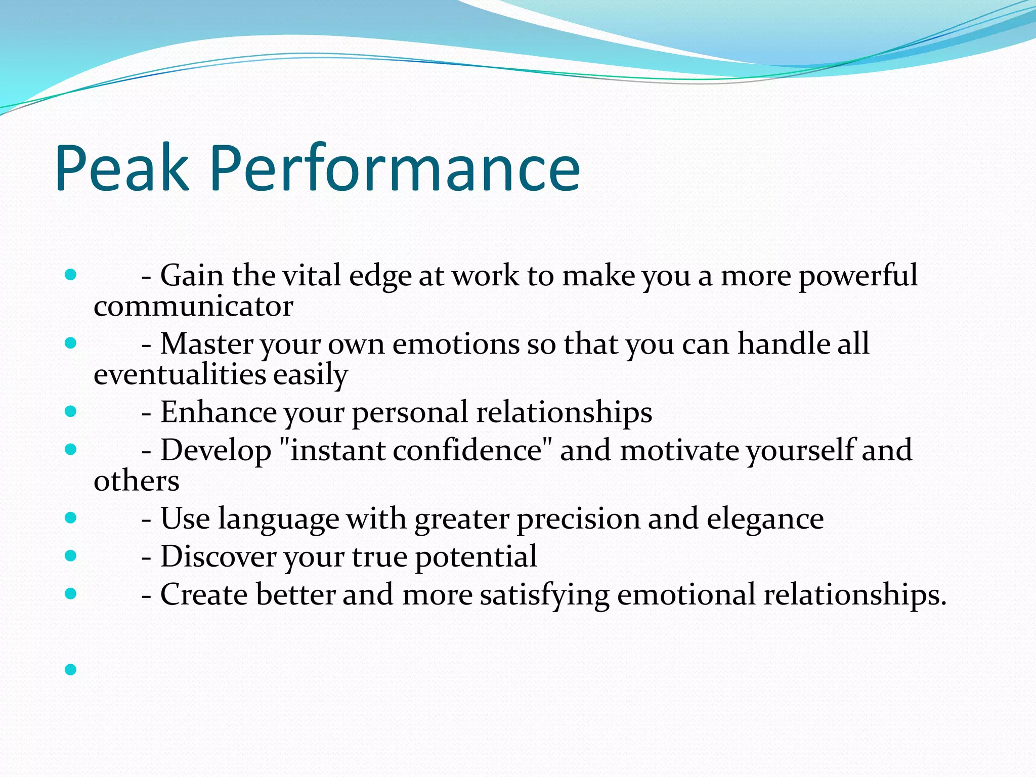 Peak Performance Coaching | PPSX