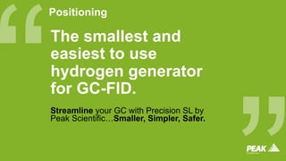 Peak precision SL H2 generator for GC-FID detector gas | PDF