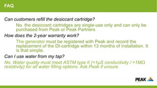 Peak precision SL H2 generator for GC-FID detector gas | PDF