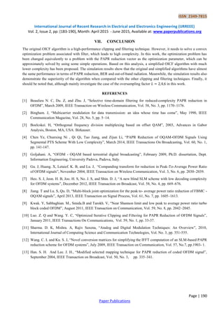 Peak to Average Power Ratio (PAPR) Reduction in OFDM-OQAM Signals | PDF