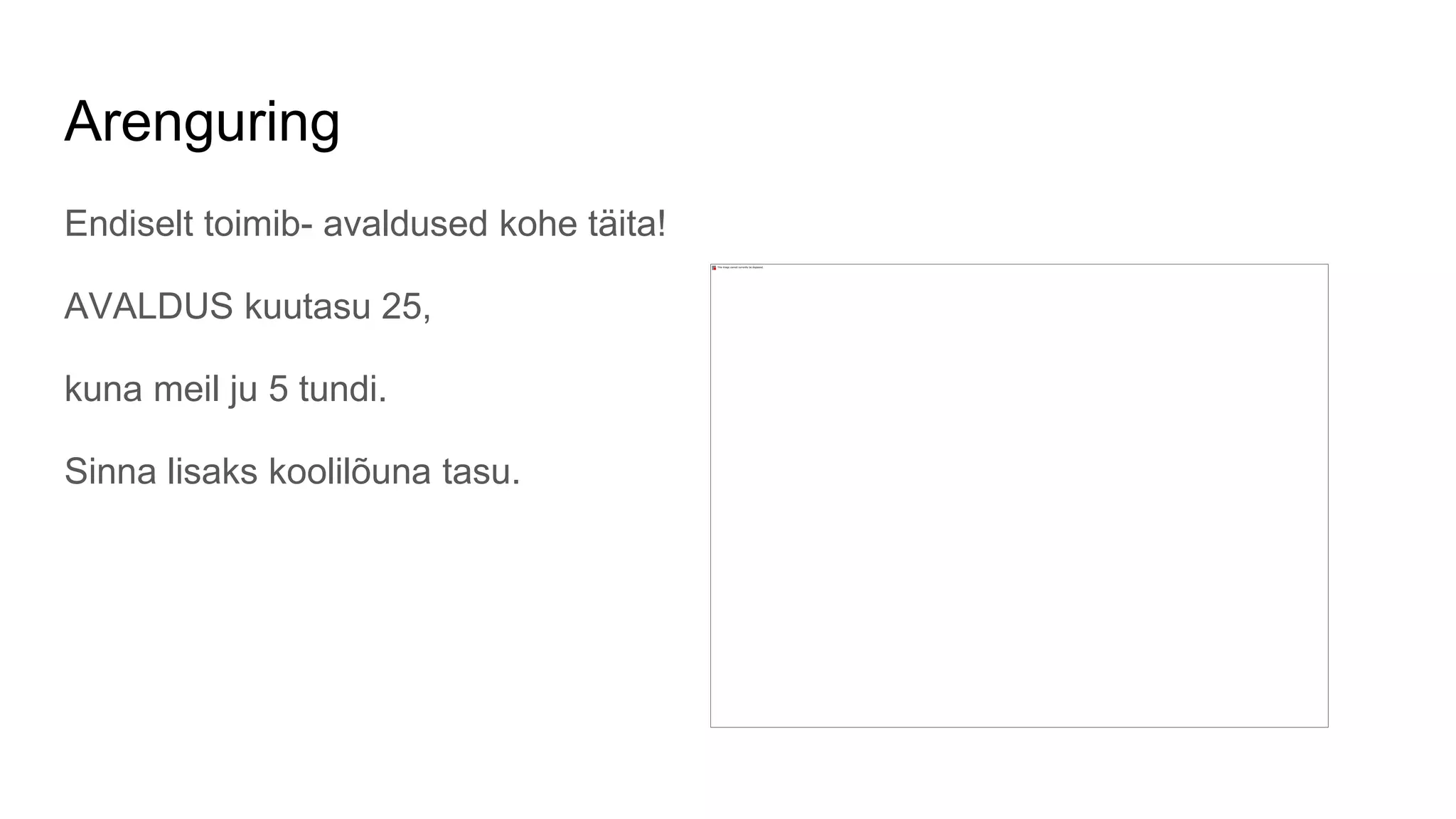 Pealkirjata esitlus | PPTX