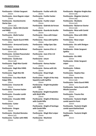 Peanas infinity | PDF