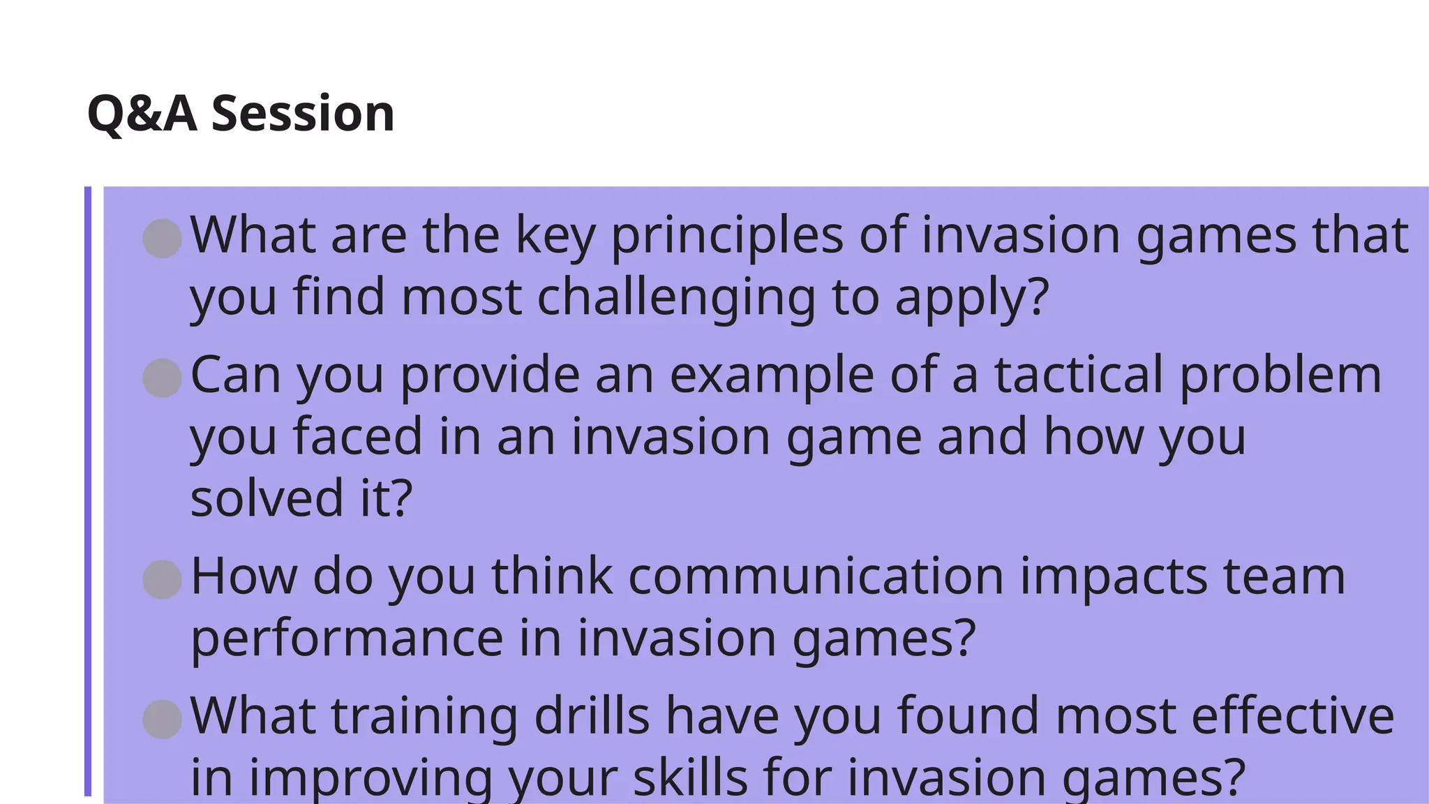 PE AND HEALTH 7 Q2 4Applying Principles and Concepts of Invasion Games ...