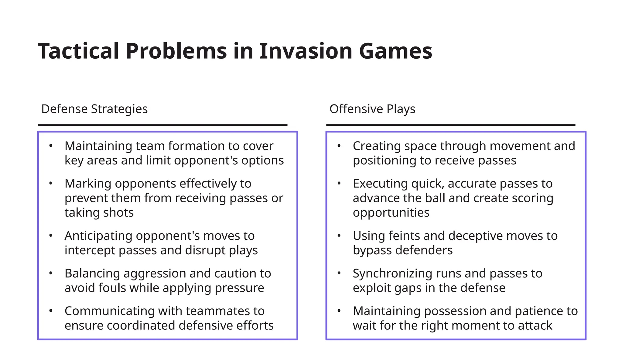 PE AND HEALTH 7 Q2 4Applying Principles and Concepts of Invasion Games ...