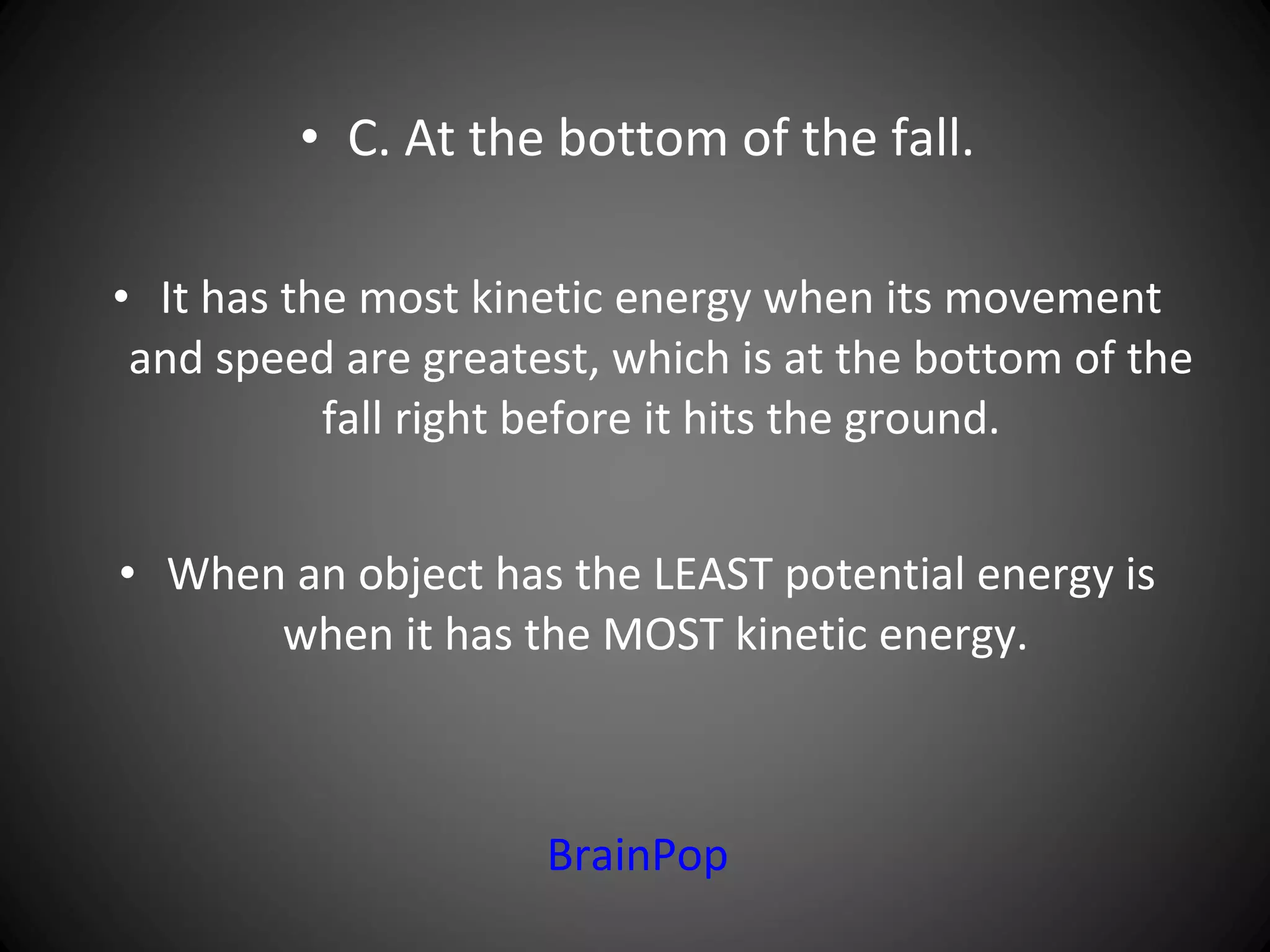 Physics: Potential and Kinetic Energy | PPT
