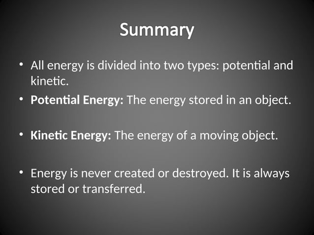 Potential Energy Versus Kinetic Energy.ppt