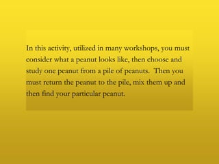 Peanut activity | PPTX