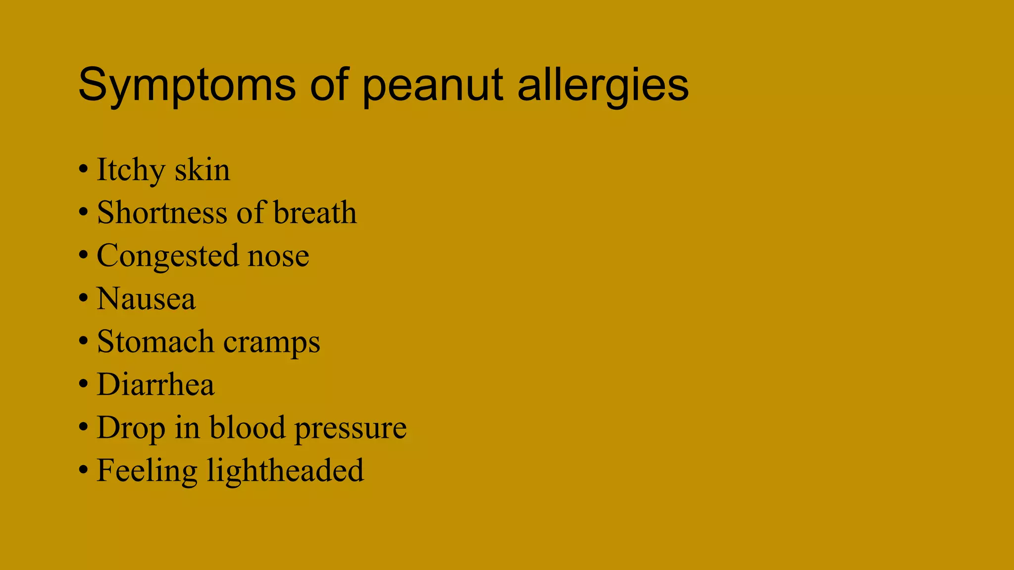 Peanut allergies | PPTX