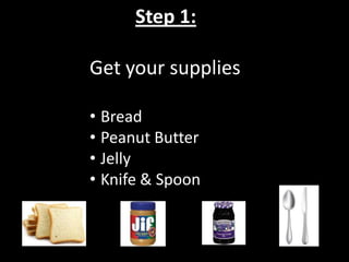 Sequencing - How to Make a Peanut Butter Sandwich | PPTX