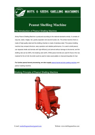 Peanut shelling machine | PDF