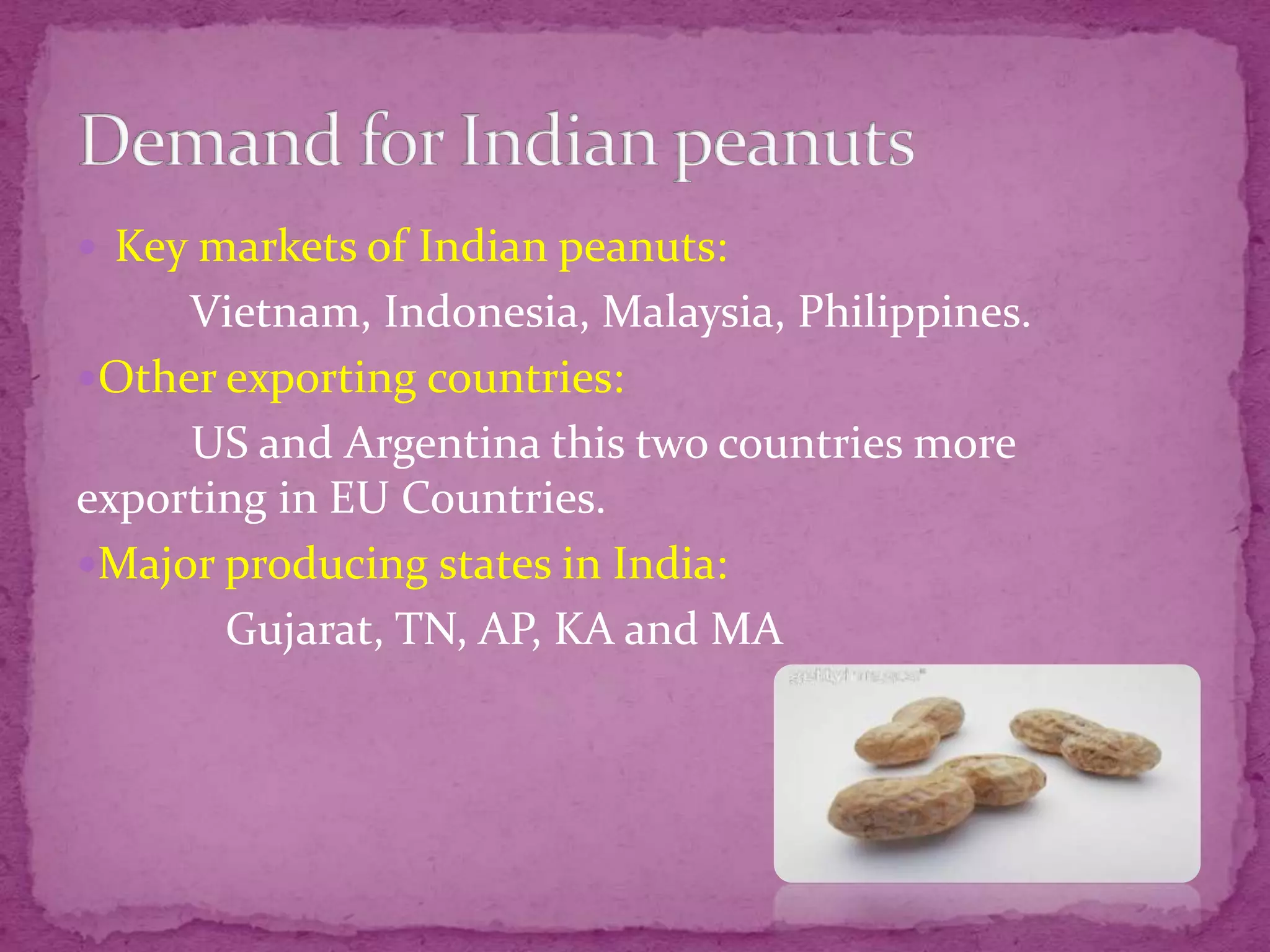 Peanuts types and processing presenstation | PPTX