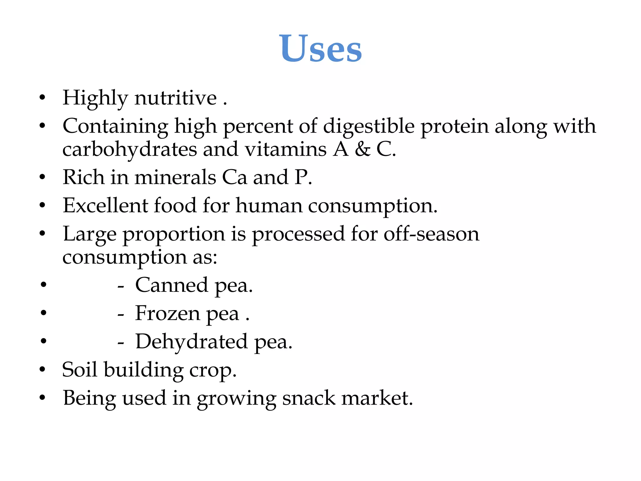 Pea cultivation presentation | PPTX