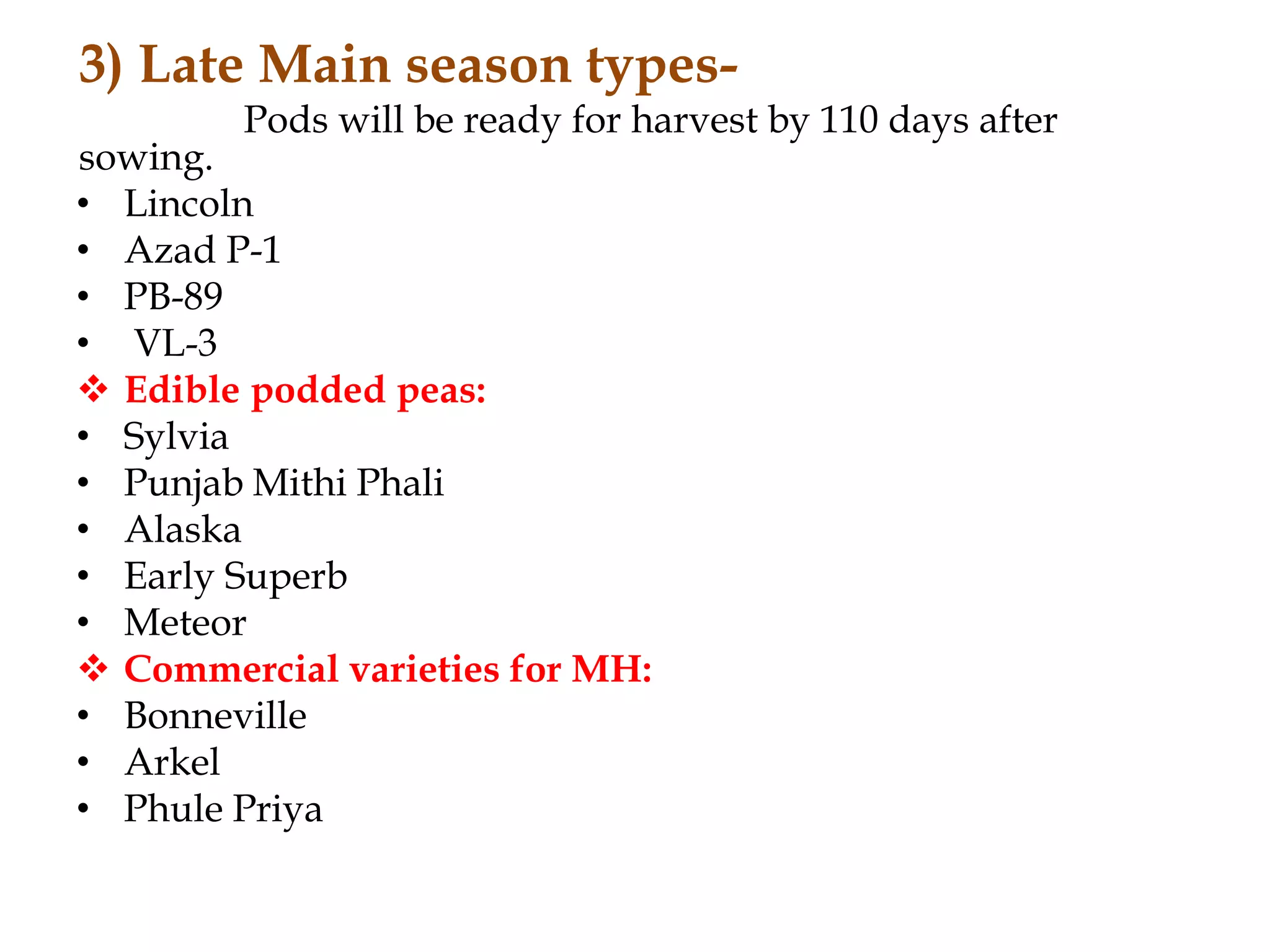 Pea cultivation presentation | PPTX