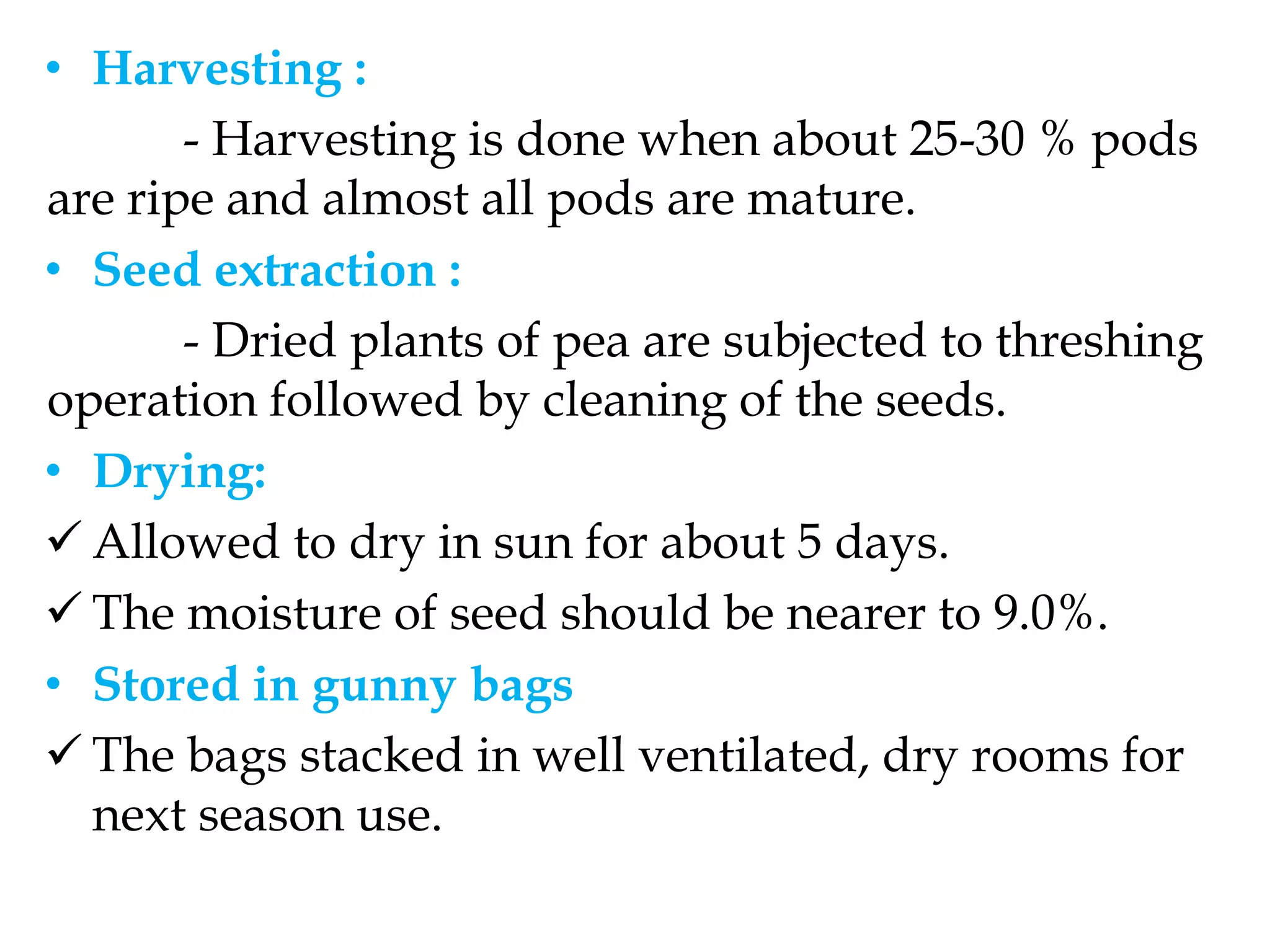 Pea cultivation presentation | PPTX