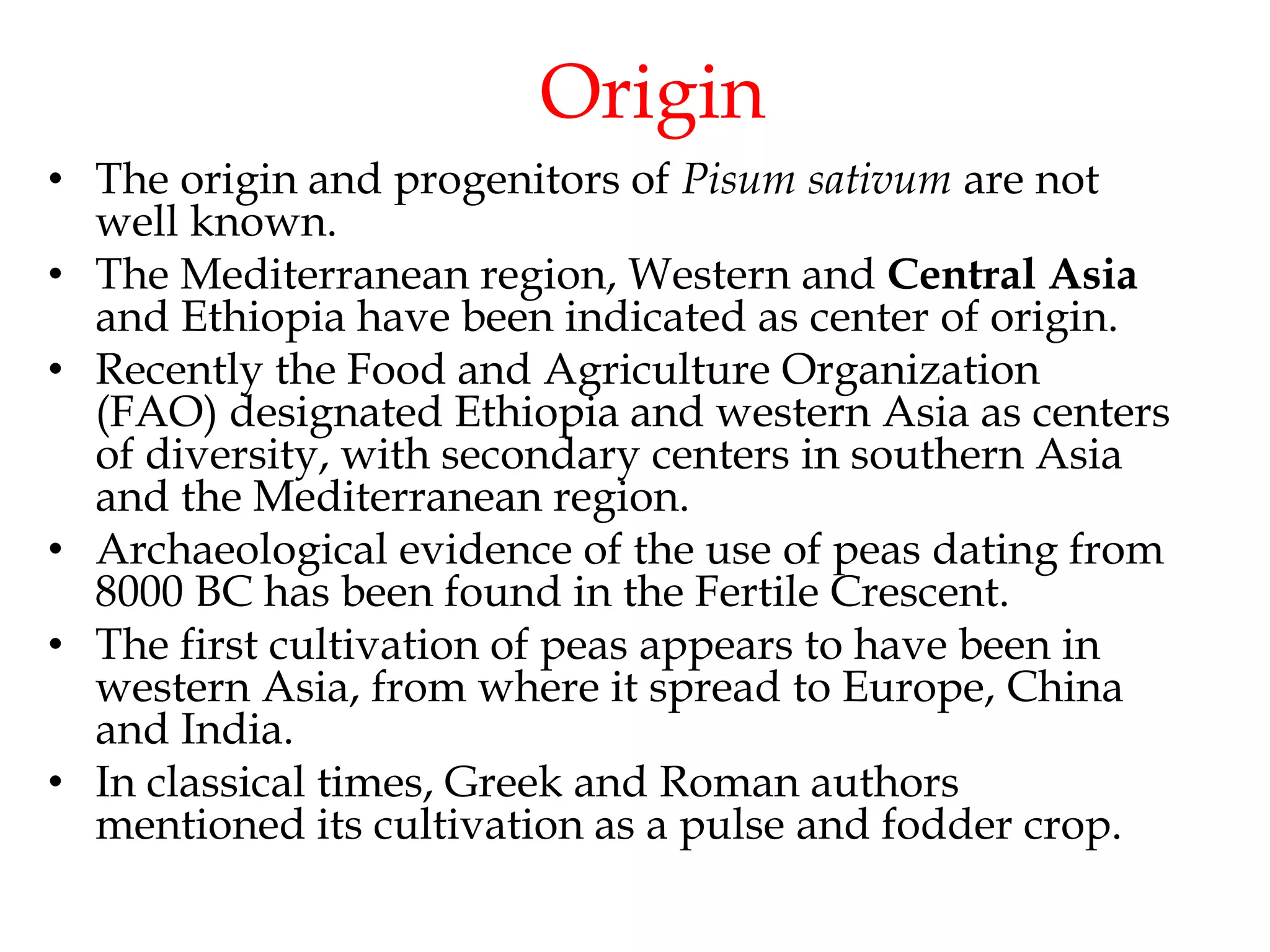 Pea cultivation presentation | PPTX